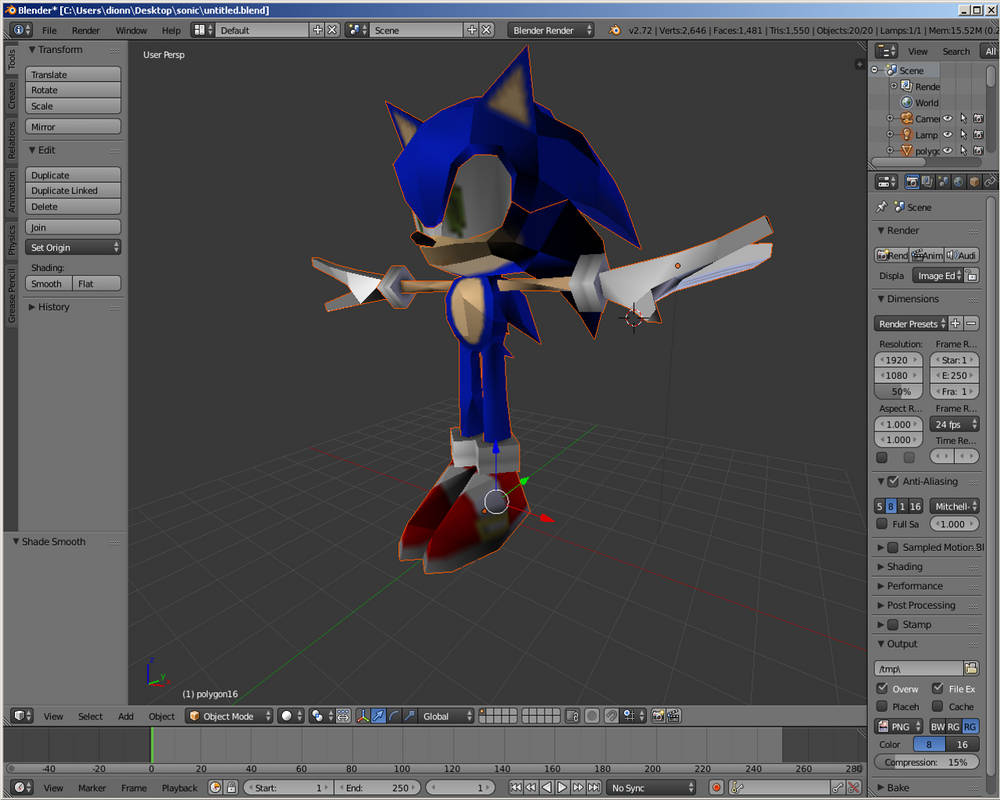 Sonic Rush model dl by modelrippers on DeviantArt