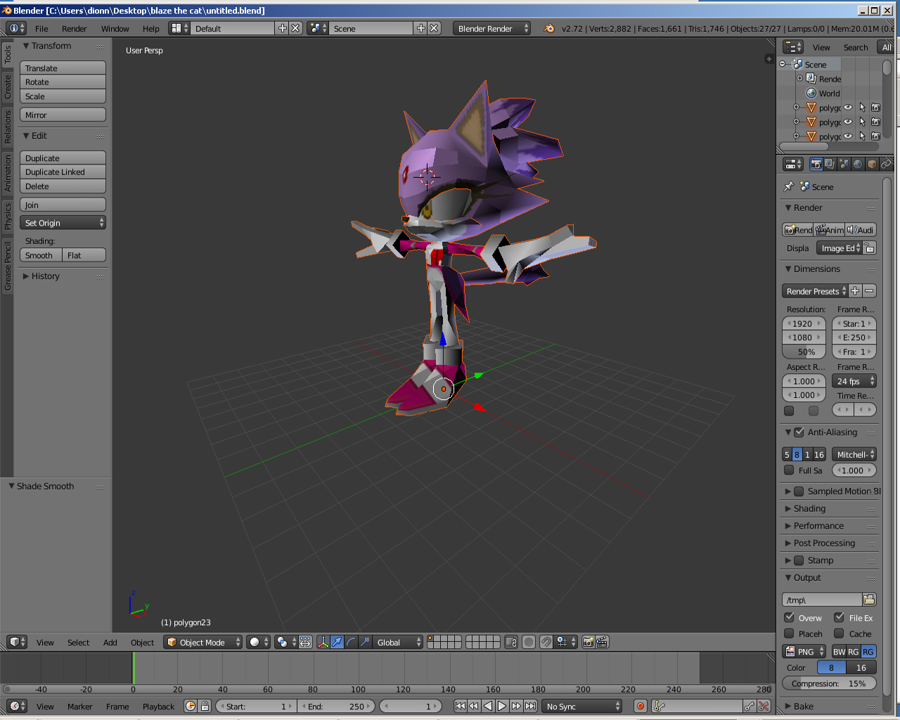 Blaze The Cat: Sonic rush model dl by modelrippers on DeviantArt
