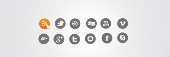 Simply Round Social Media Icons by softarea on DeviantArt
