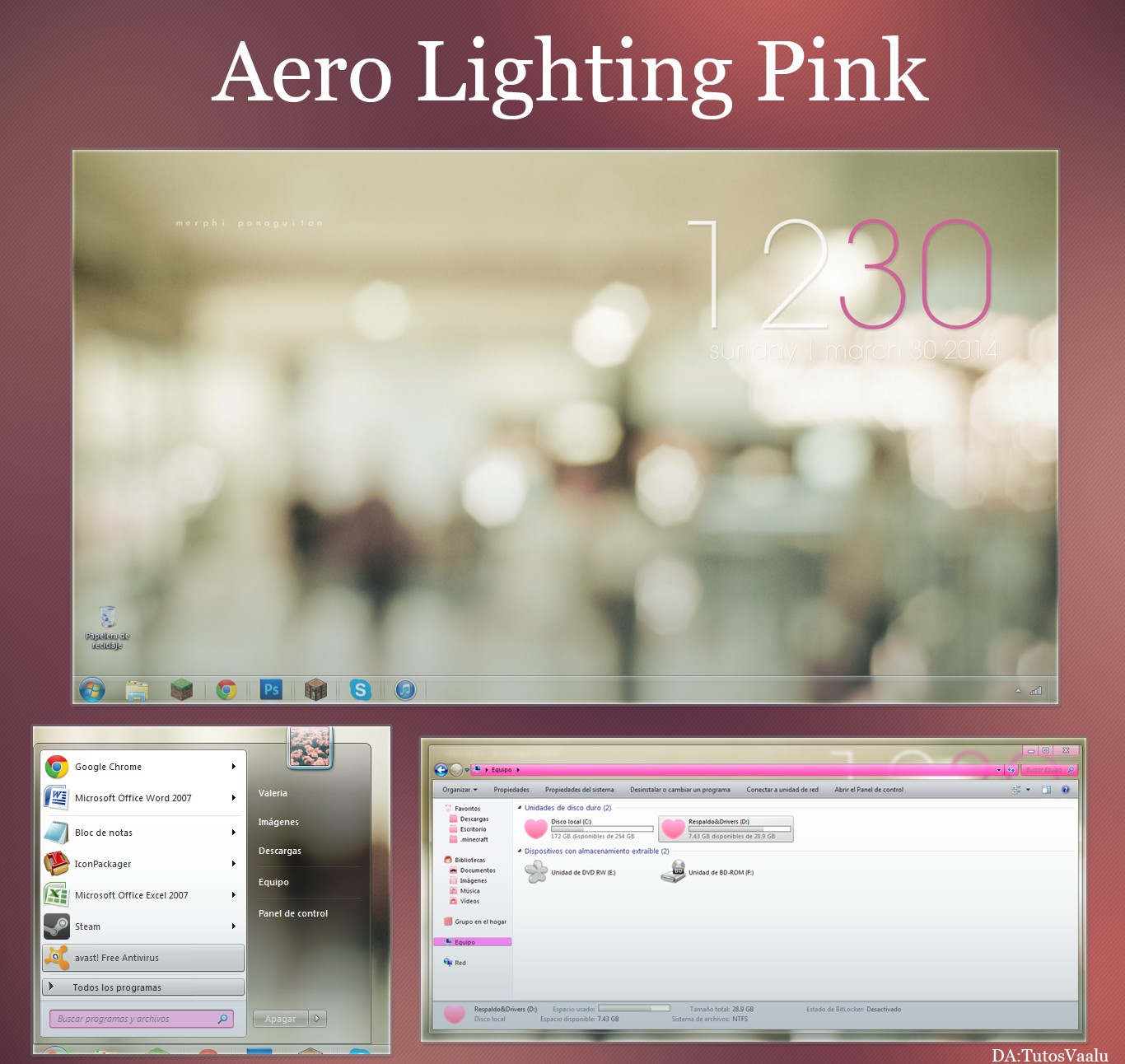 Aero Lighting II [PINK] [Style Visual] by TutosVaalu on DeviantArt