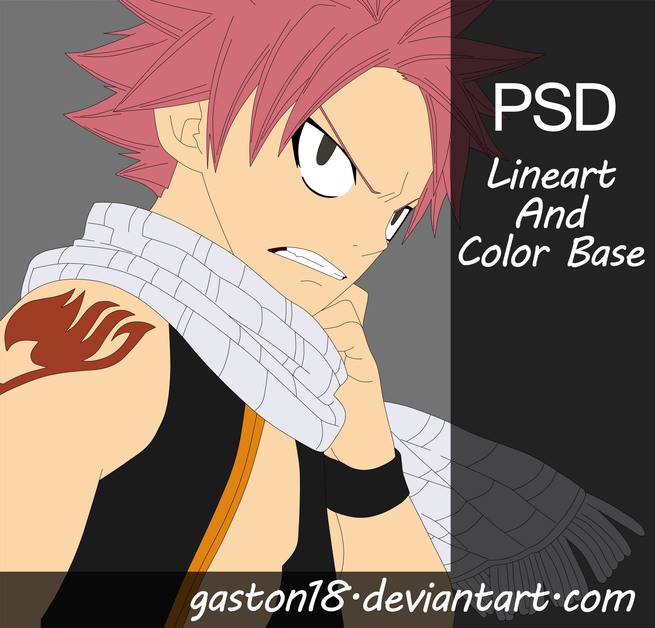 Natsu PSD Color Base by gaston18 on DeviantArt