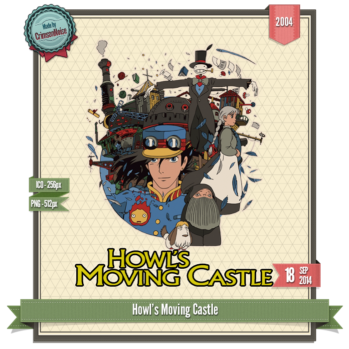 Howl's Moving Castle - Anime Movie Icon by CrimsonNoise on DeviantArt