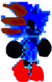Negative Sonic ( Just paint) by sonicfancy3570 on DeviantArt