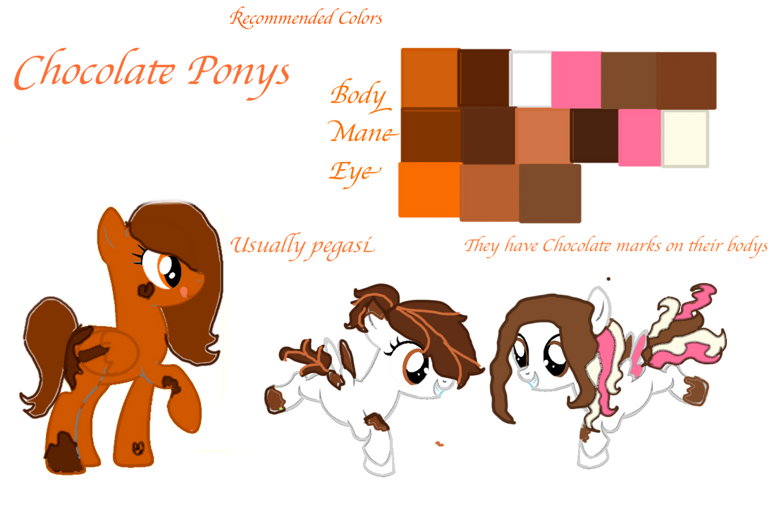 Chocolate Ponys by Chesiire-Strawberii on DeviantArt