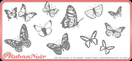 Butterflies Brushes by Lady-Himiko on DeviantArt