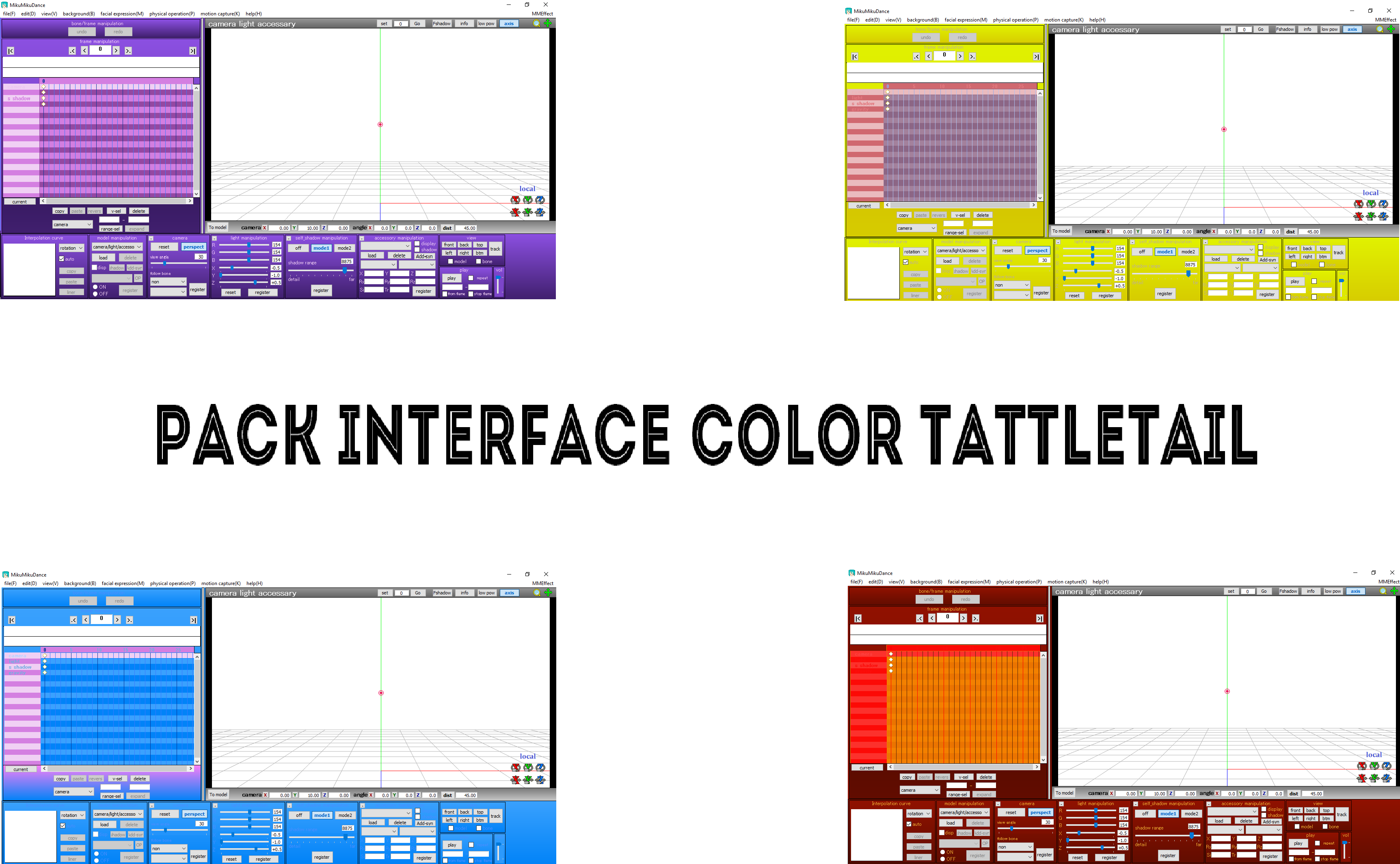 Mmd Pack Interface Color Tattletail by SOfaChanell988 on DeviantArt