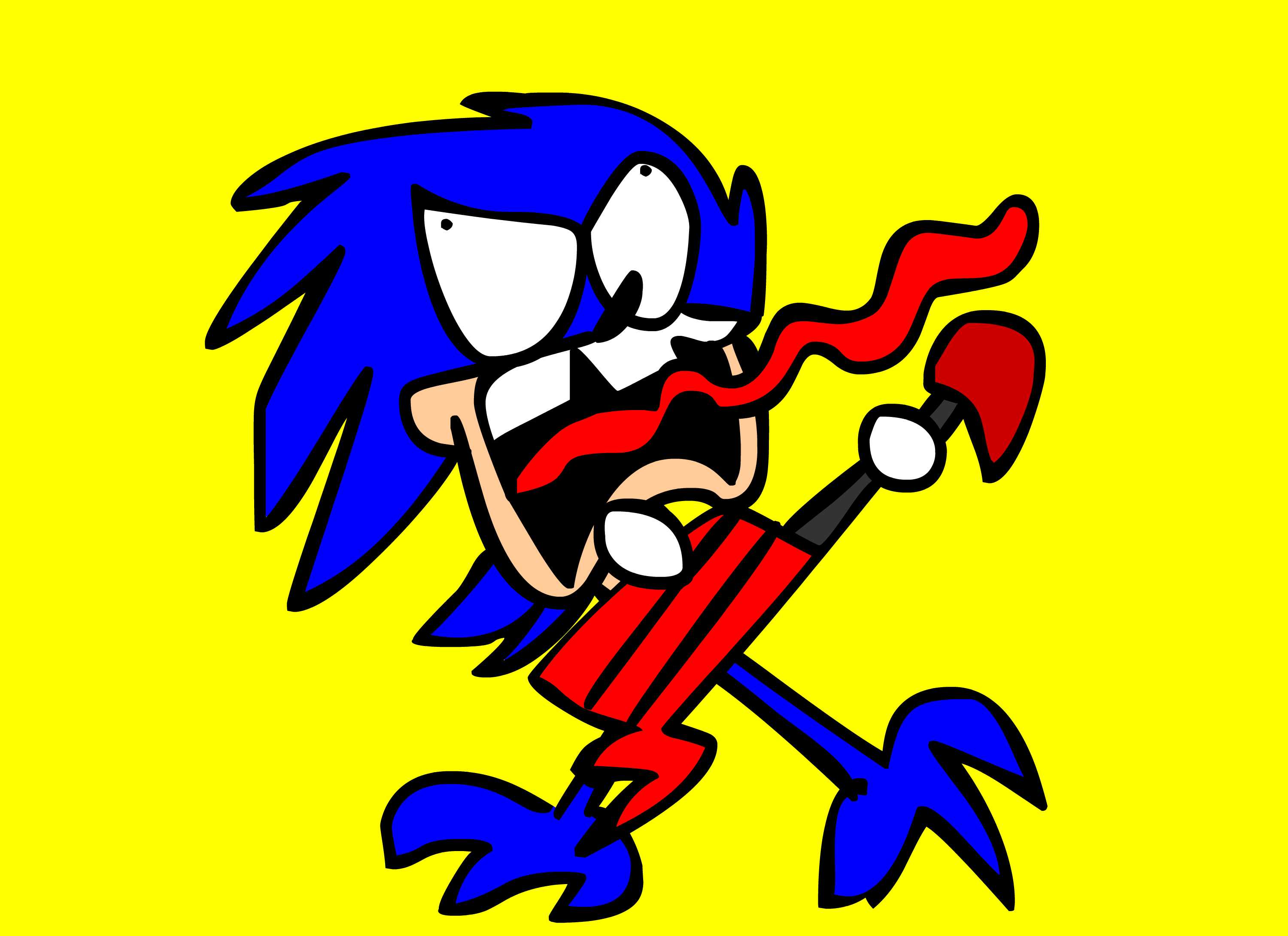 Sonic dances Throught the Fire and Flames by AlekidThunder on DeviantArt
