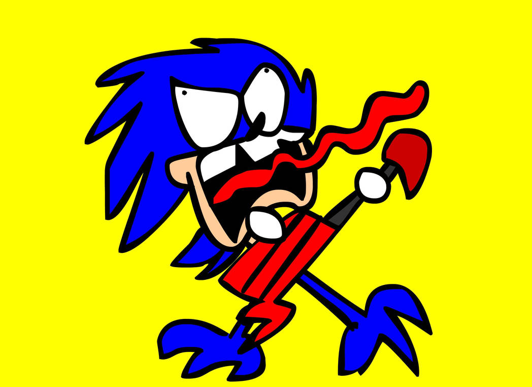 Sonic dances Throught the Fire and Flames by AlekidThunder on DeviantArt