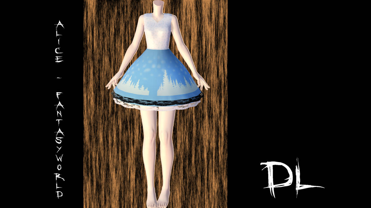 MMD Winter Lace dress by Alice-Fantasyworld on DeviantArt