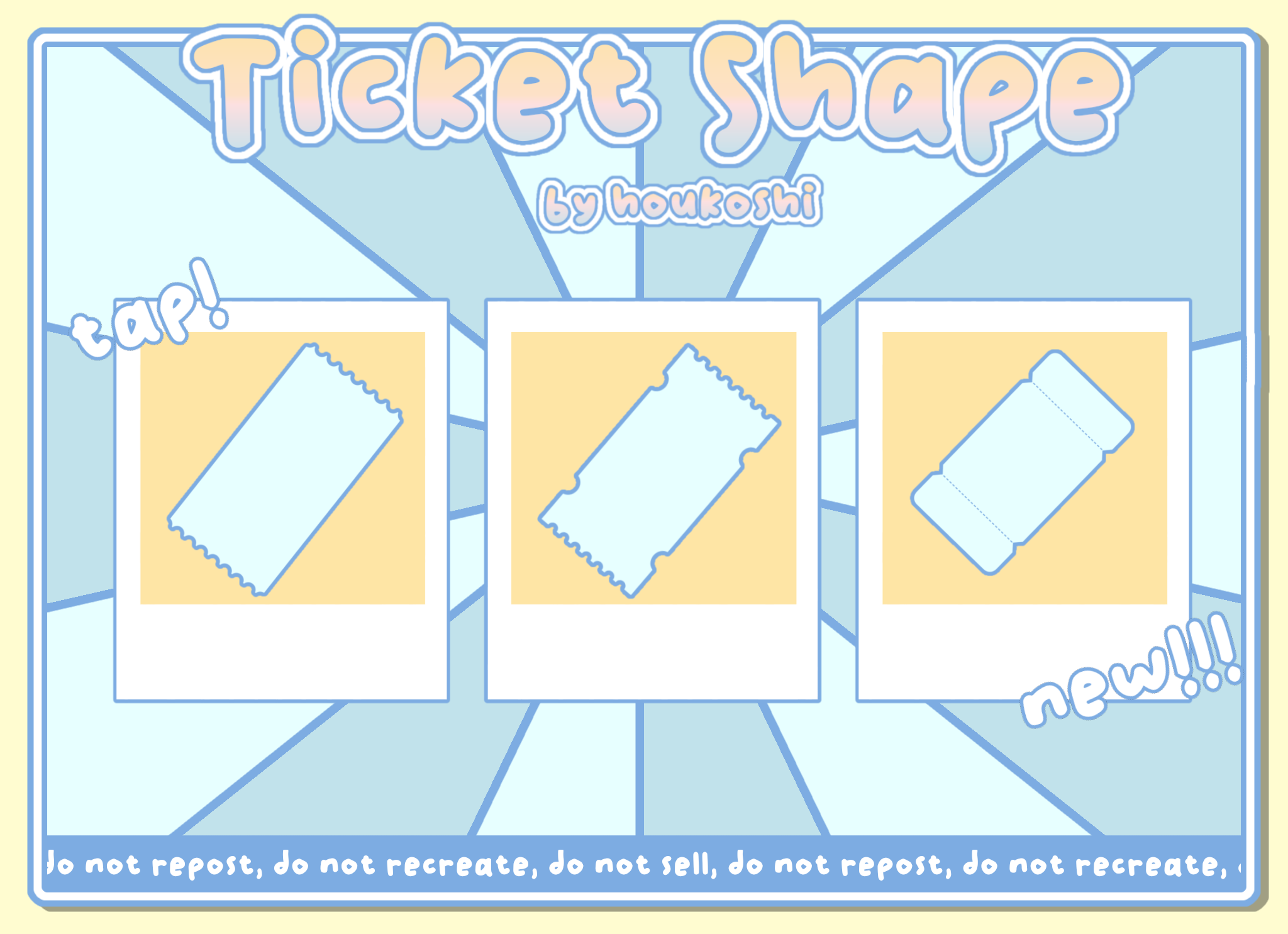 Ticket Shape by Houkoshi by Houkoshii on DeviantArt