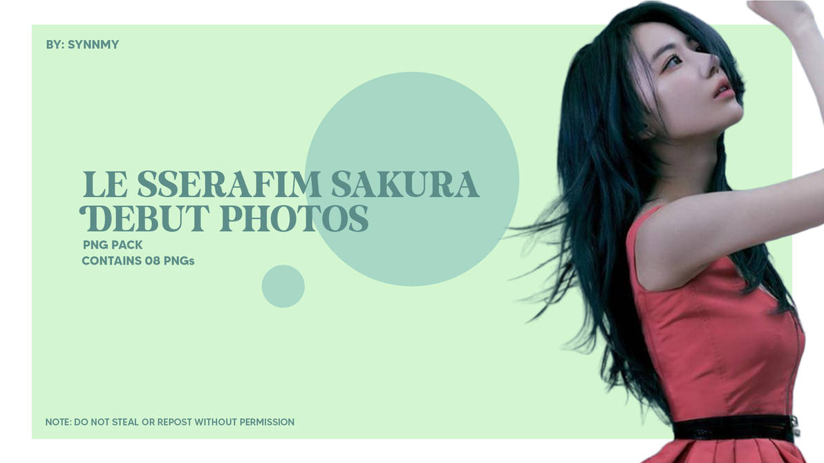 PNG PACK #2: LE SSERAFIM SAKURA DEBUT PHOTOS by synmmy on DeviantArt