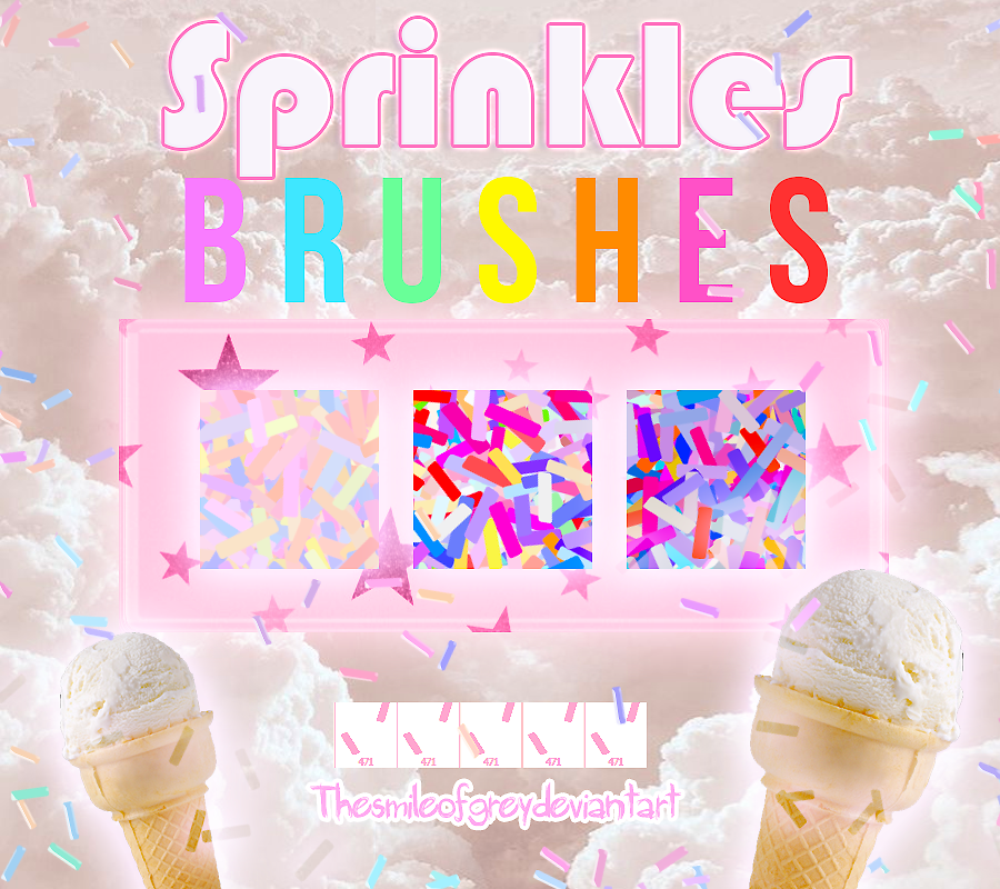 sprinkles brushes by TheSmileOfGrey on DeviantArt