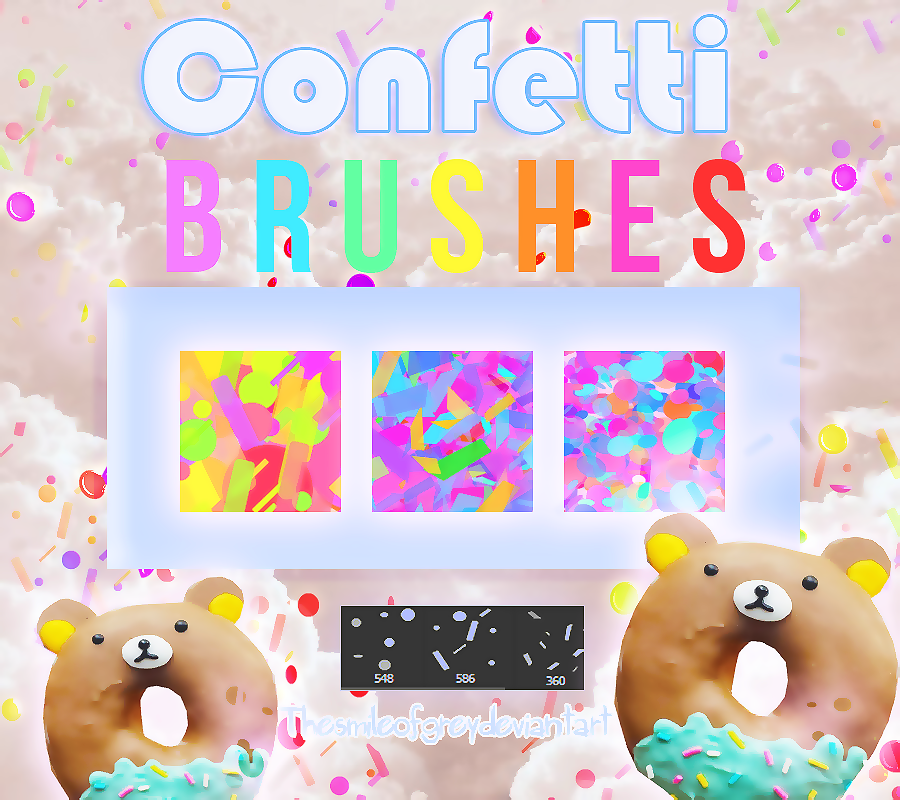 Confetti Brushes by TheSmileOfGrey on DeviantArt