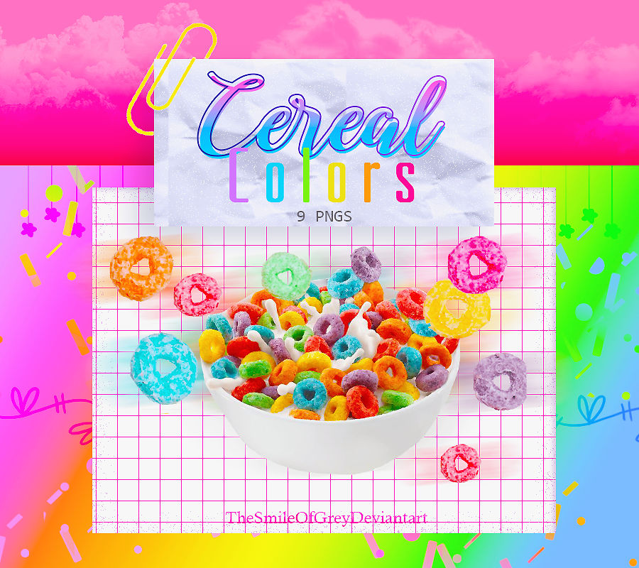 PNGS | CEREAL COLORS | THESMILEOFGREY by TheSmileOfGrey on DeviantArt