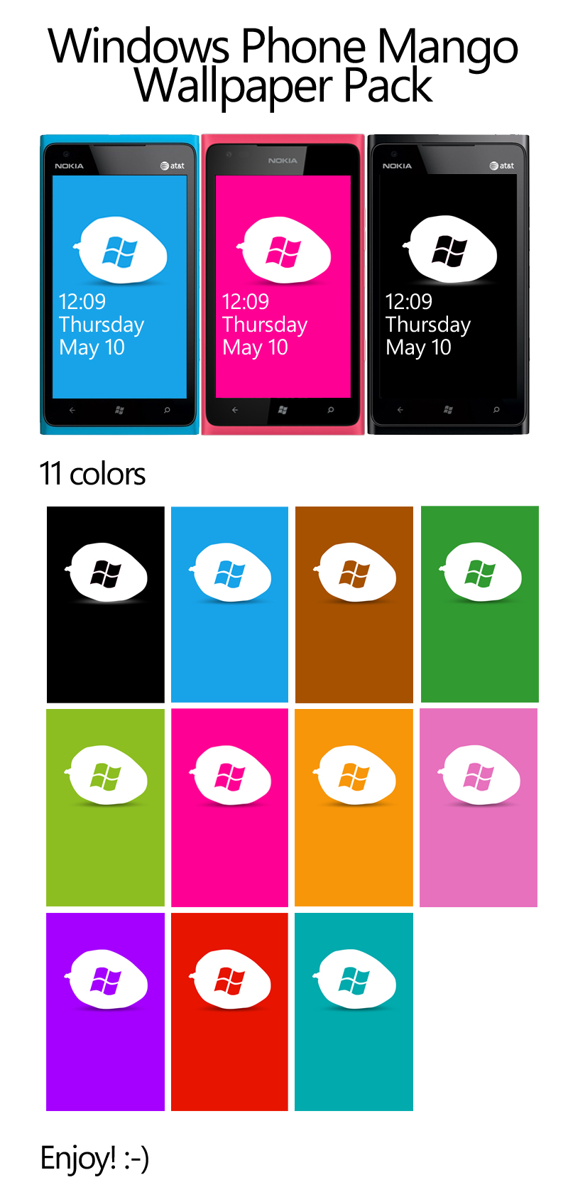 Windows Phone Mango wallpaper collection by moozdeviant on DeviantArt
