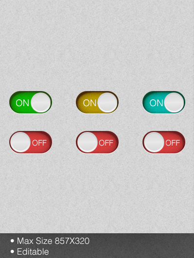 Toggle Switch buttons psd by DistrictAliens on DeviantArt
