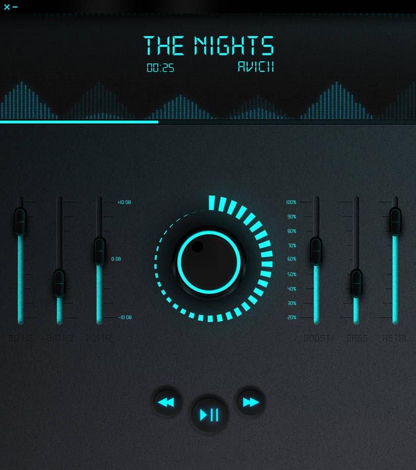 mp3 player UI by DistrictAliens on DeviantArt