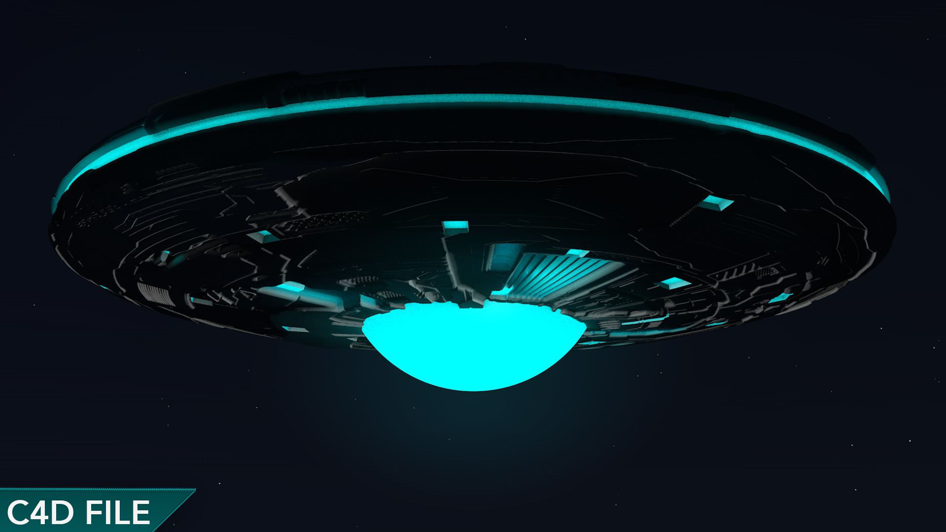 UFO 3d model (C4D) by DistrictAliens on DeviantArt