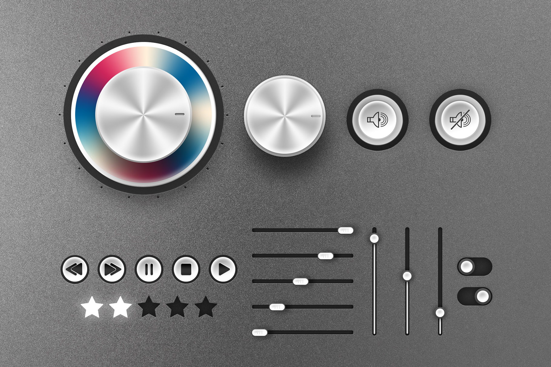 Audio UI Kit Bundle by DistrictAliens on DeviantArt