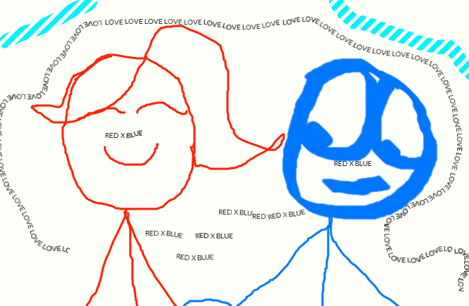 RED X BLUE by rigbyrigbyrigby on DeviantArt