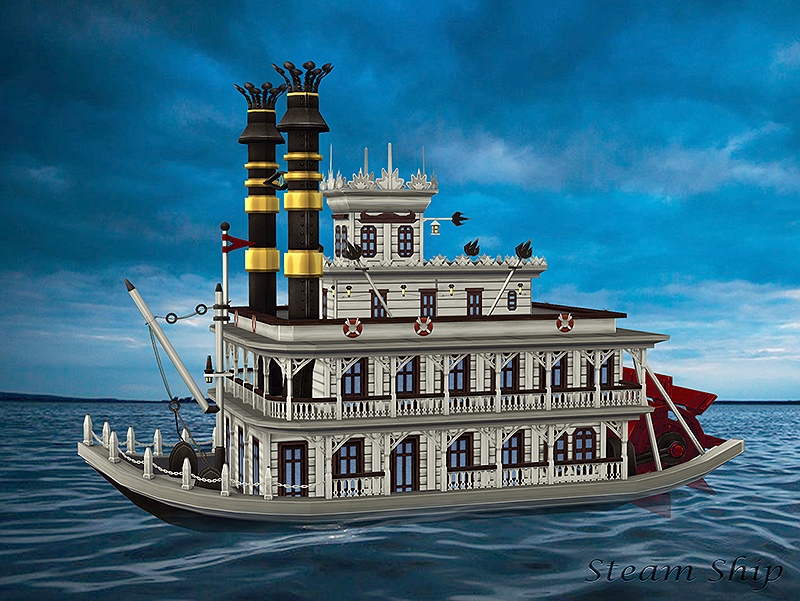 XPS: Steam Ship by aleksiszet on DeviantArt