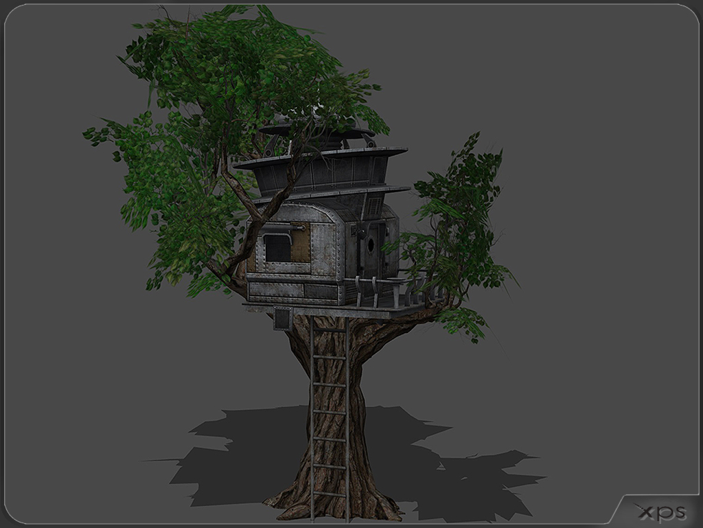 Space tree house by aleksiszet on DeviantArt