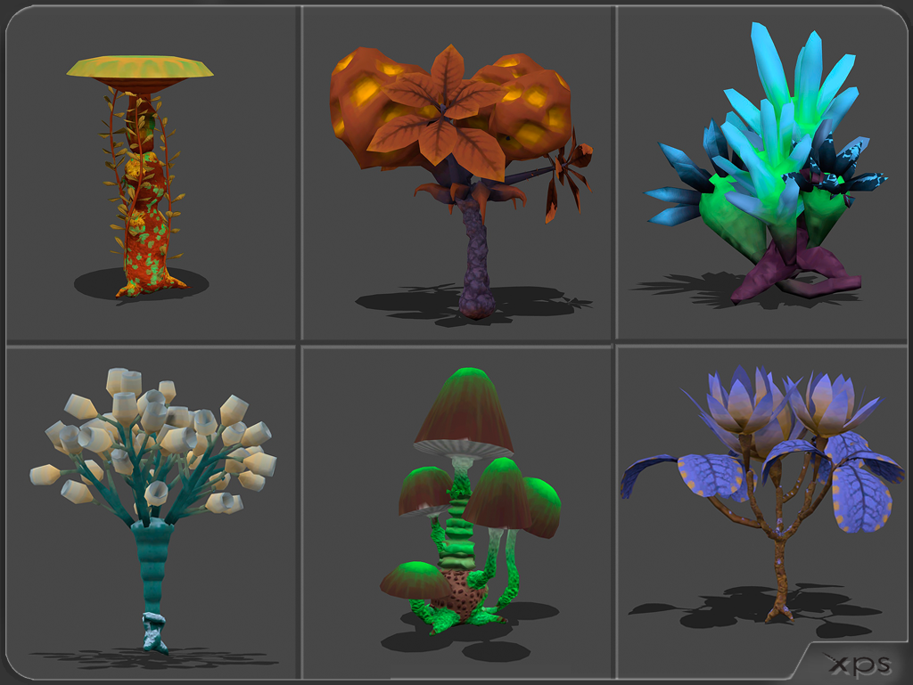 Plants V7-12 of Spore by aleksiszet on DeviantArt