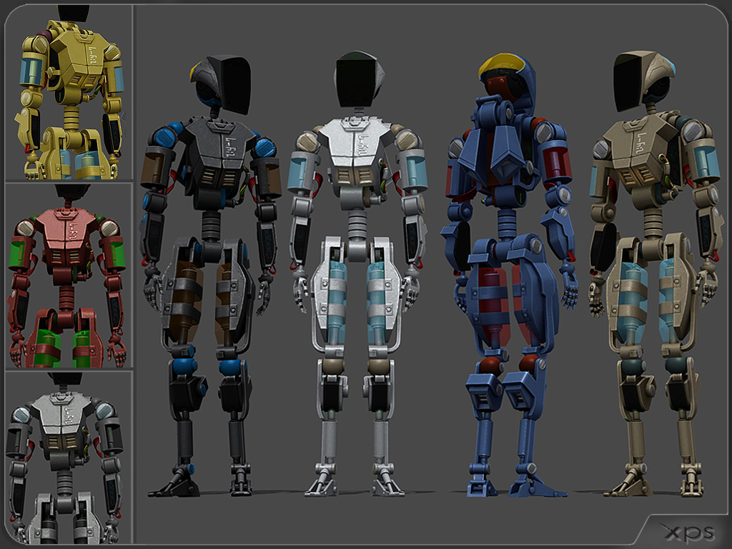 Humanoid Bot by aleksiszet by aleksiszet on DeviantArt