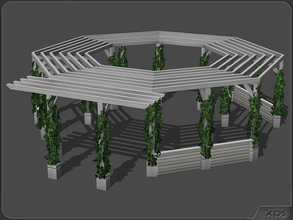 Garden Gazebo by aleksiszet by aleksiszet on DeviantArt