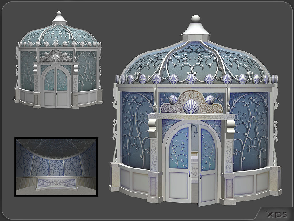 Glass gazebo by aleksiszet by aleksiszet on DeviantArt