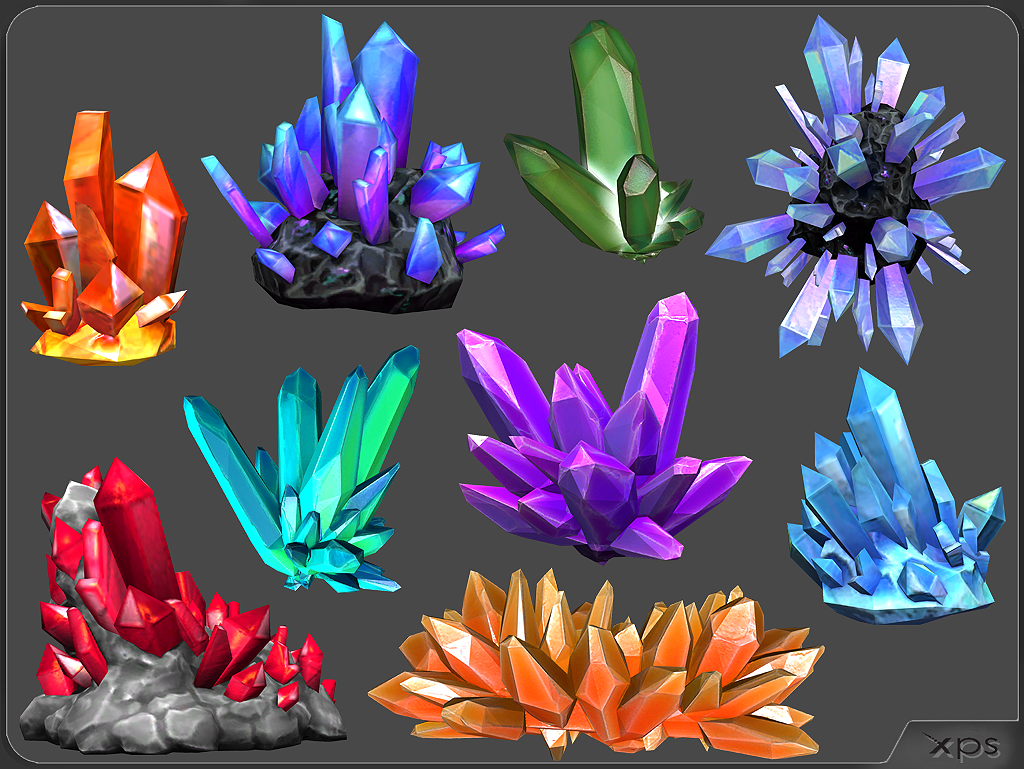 Crystals by aleksiszet by aleksiszet on DeviantArt
