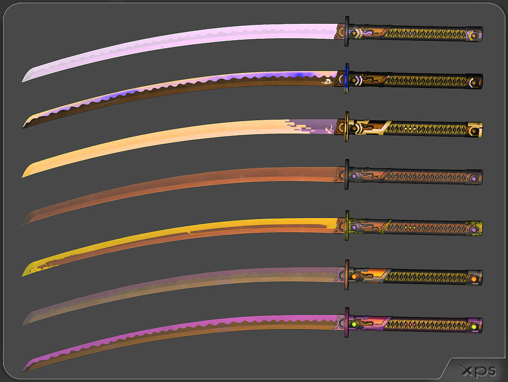 Katana v.1-7 by aleksiszet by aleksiszet on DeviantArt