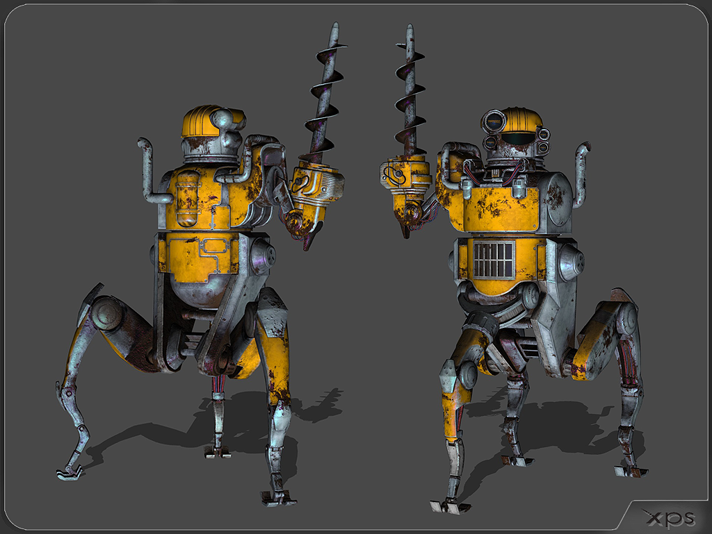 Construction Bot by aleksiszet by aleksiszet on DeviantArt