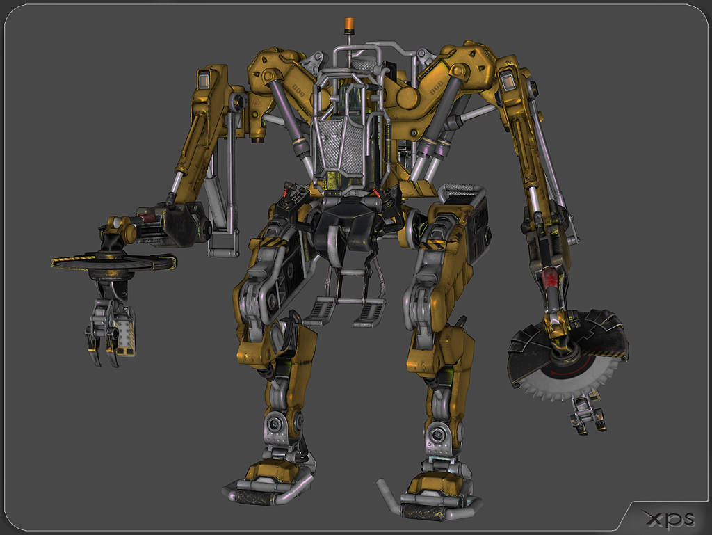 Mech Saw by aleksiszet by aleksiszet on DeviantArt