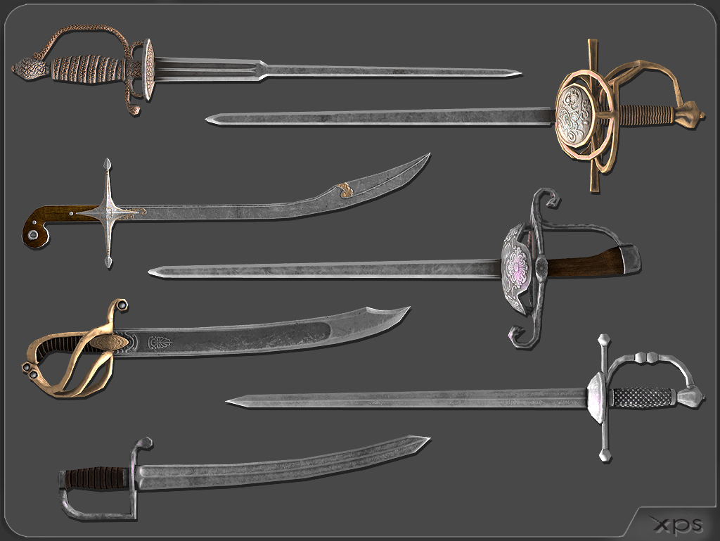 Pack of Rapiers and Sabers (BL) by aleksiszet by aleksiszet on DeviantArt
