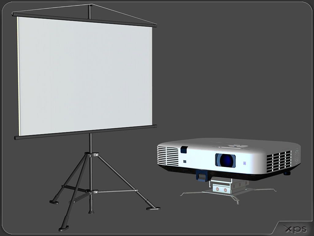 School Projector + Screen by aleksiszet by aleksiszet on DeviantArt