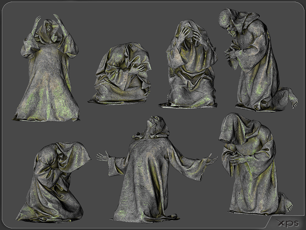 Grieving Statues by aleksiszet by aleksiszet on DeviantArt