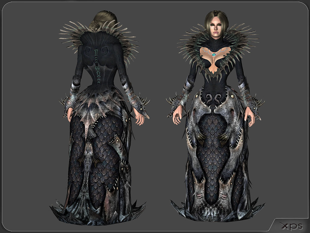 Dress with fish by aleksiszet by aleksiszet on DeviantArt