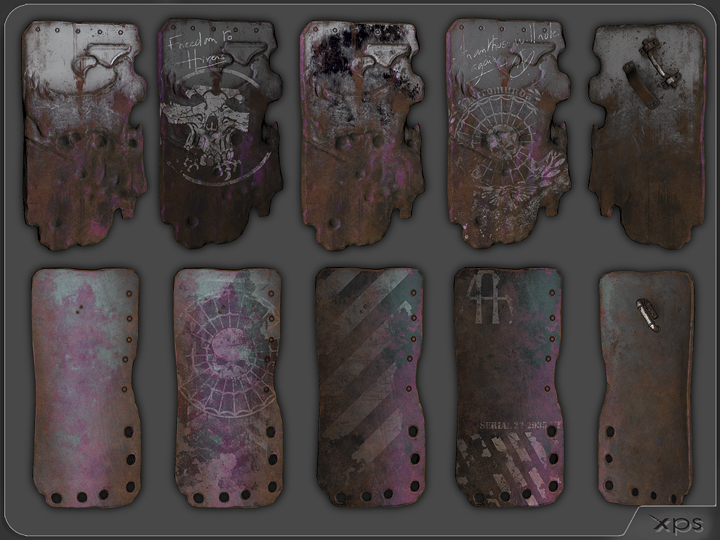 Scraps Shield v.2 (N) by aleksiszet by aleksiszet on DeviantArt