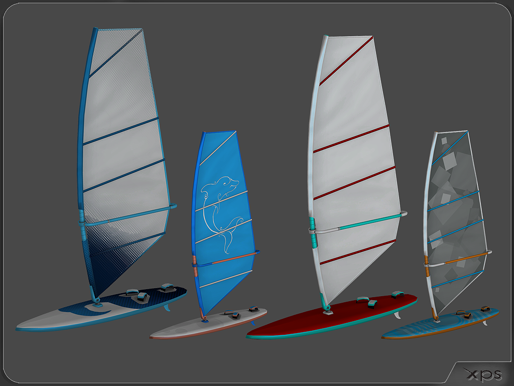 Windsurfing boat (adult+child) by aleksiszet by aleksiszet on DeviantArt