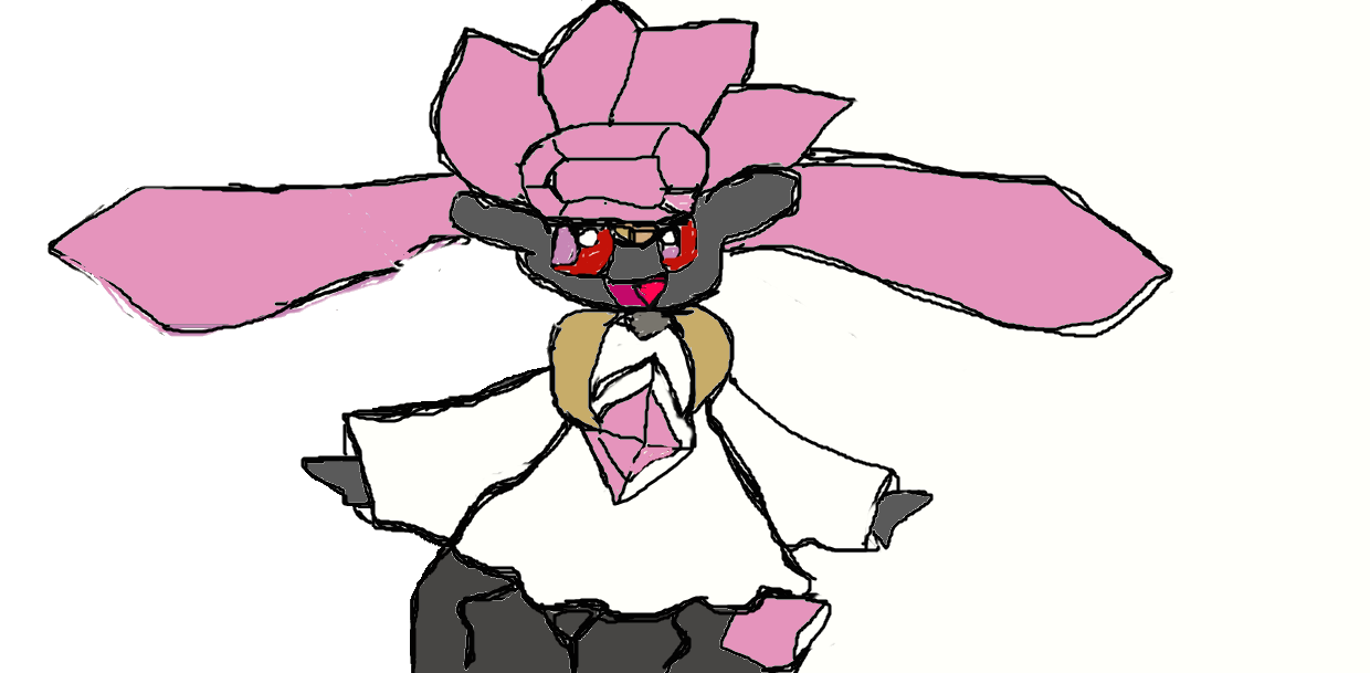 new legendary pokemon Diancie fairy/ rock type by celebi64 on DeviantArt