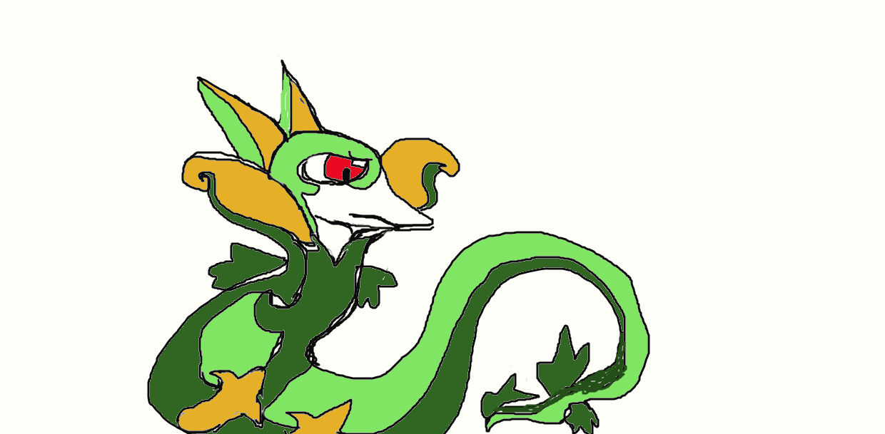 pokemon starter serperior grass type by celebi64 on DeviantArt