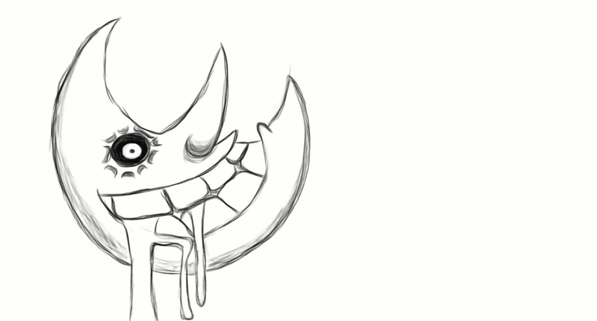 how to draw soul eater moon