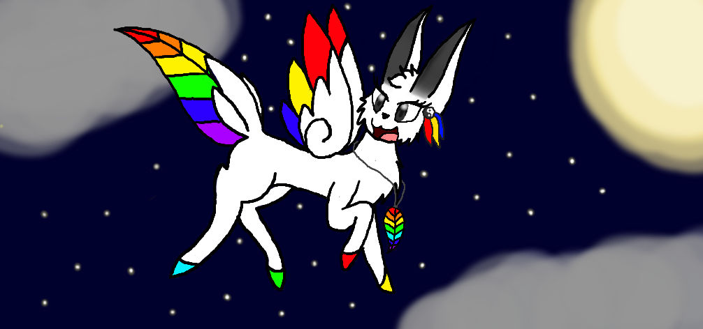 Sally the Rainbow Fakemon, Brezeon by TheRainbowSylveon on DeviantArt