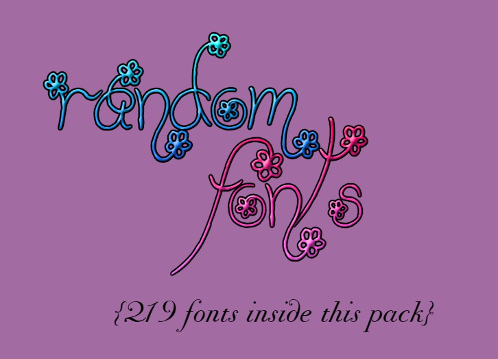 Fonts Pack #4 | Random Fonts by RebekahLouiseM on DeviantArt