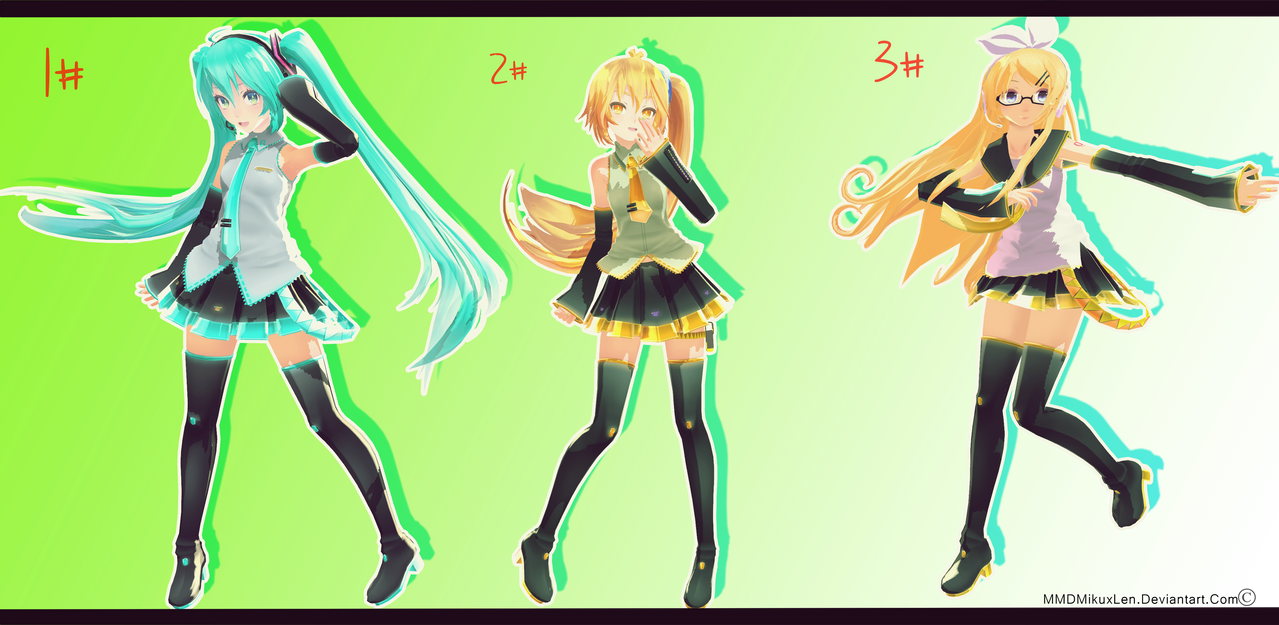 .::MMD::. Pose Pack DL by MMDMikuxLen on DeviantArt