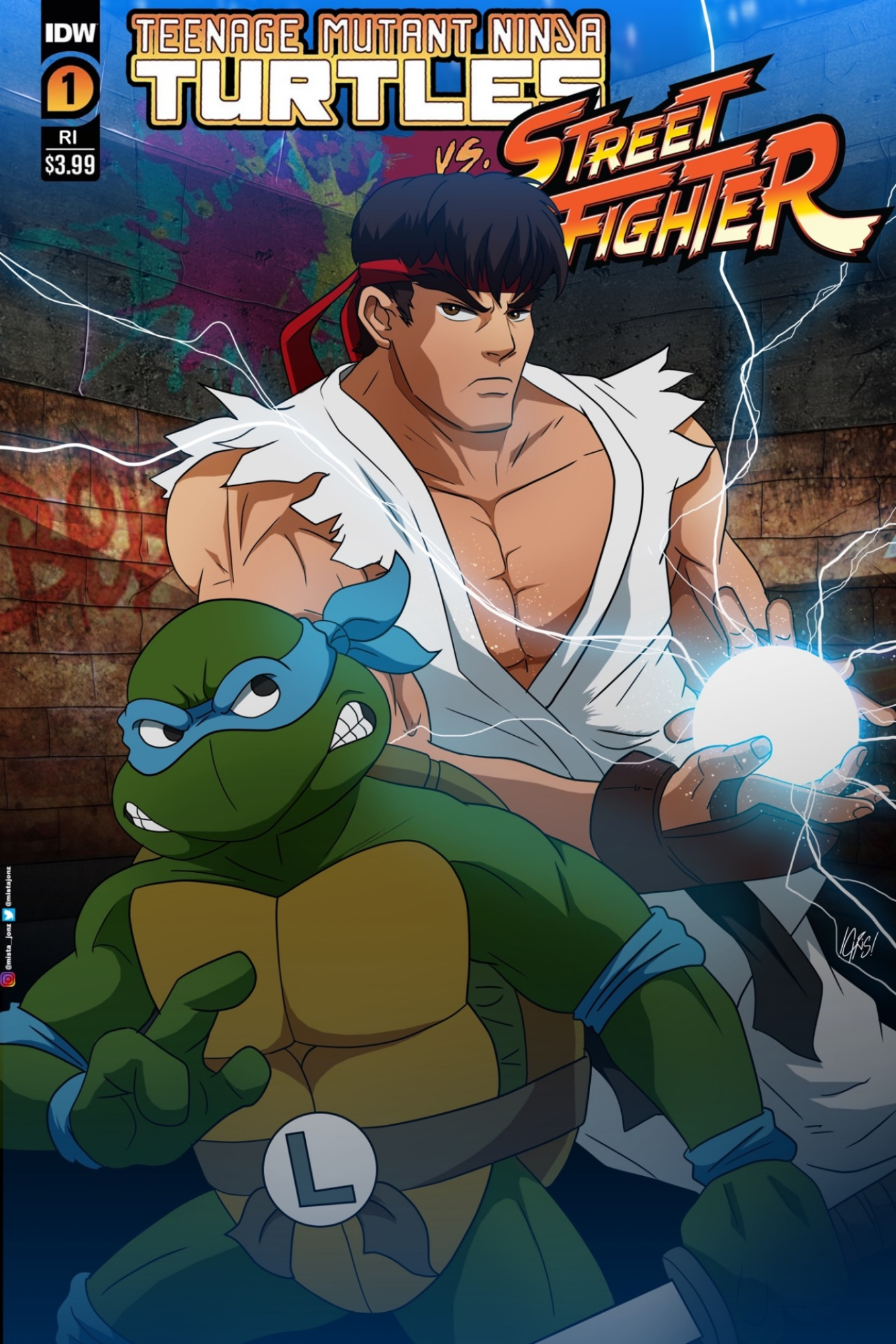 TMNT vs Street Fighter Leo Ryu Cover by Gojira012 on DeviantArt