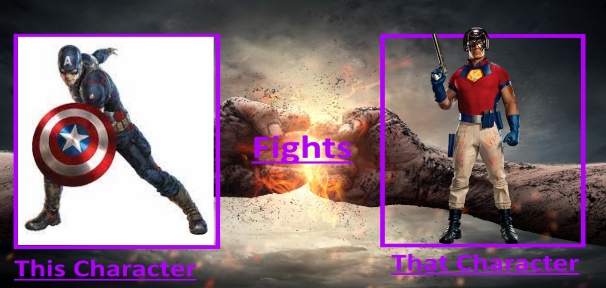 Cartoon All Stars Multiversus Cap vs Peacemaker by Gojira012 on DeviantArt