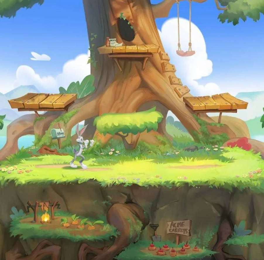 Multiversus Bugs Bunny stage by Gojira012 on DeviantArt