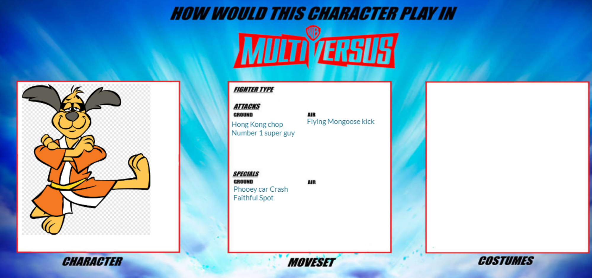 Multiversus Hong Kong Phooey by Gojira012 on DeviantArt